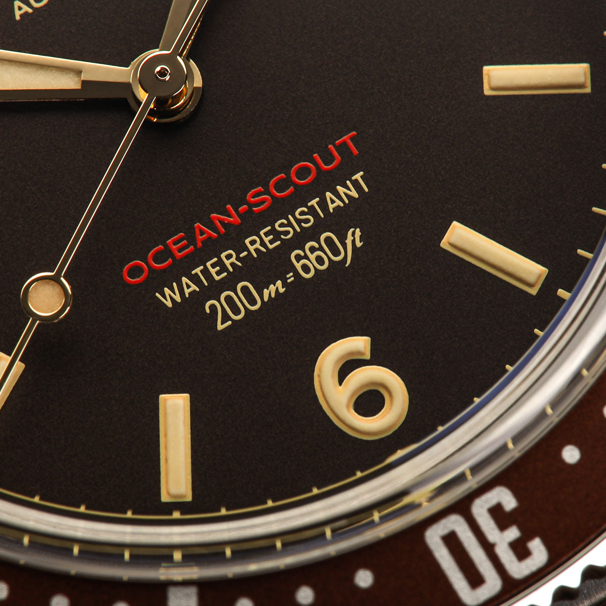 Ocean-Scout Dive Watch - Sienna Brown - Geckota