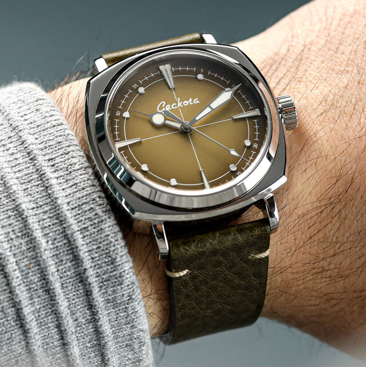 Pioneer Automatic Watch Brushed Green Dial - Geckota