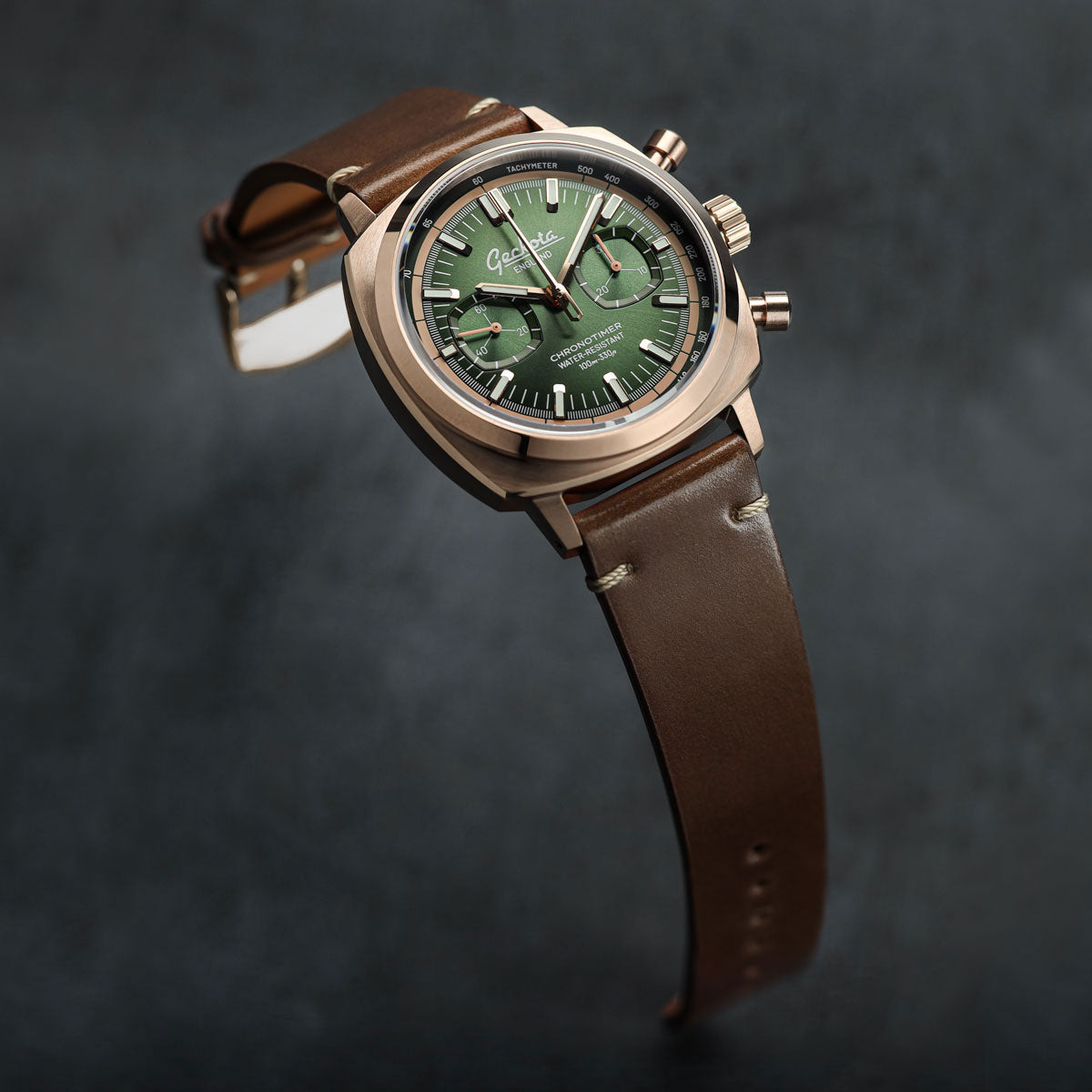 Classic Chronotimer Watch Empire Green - Geckota