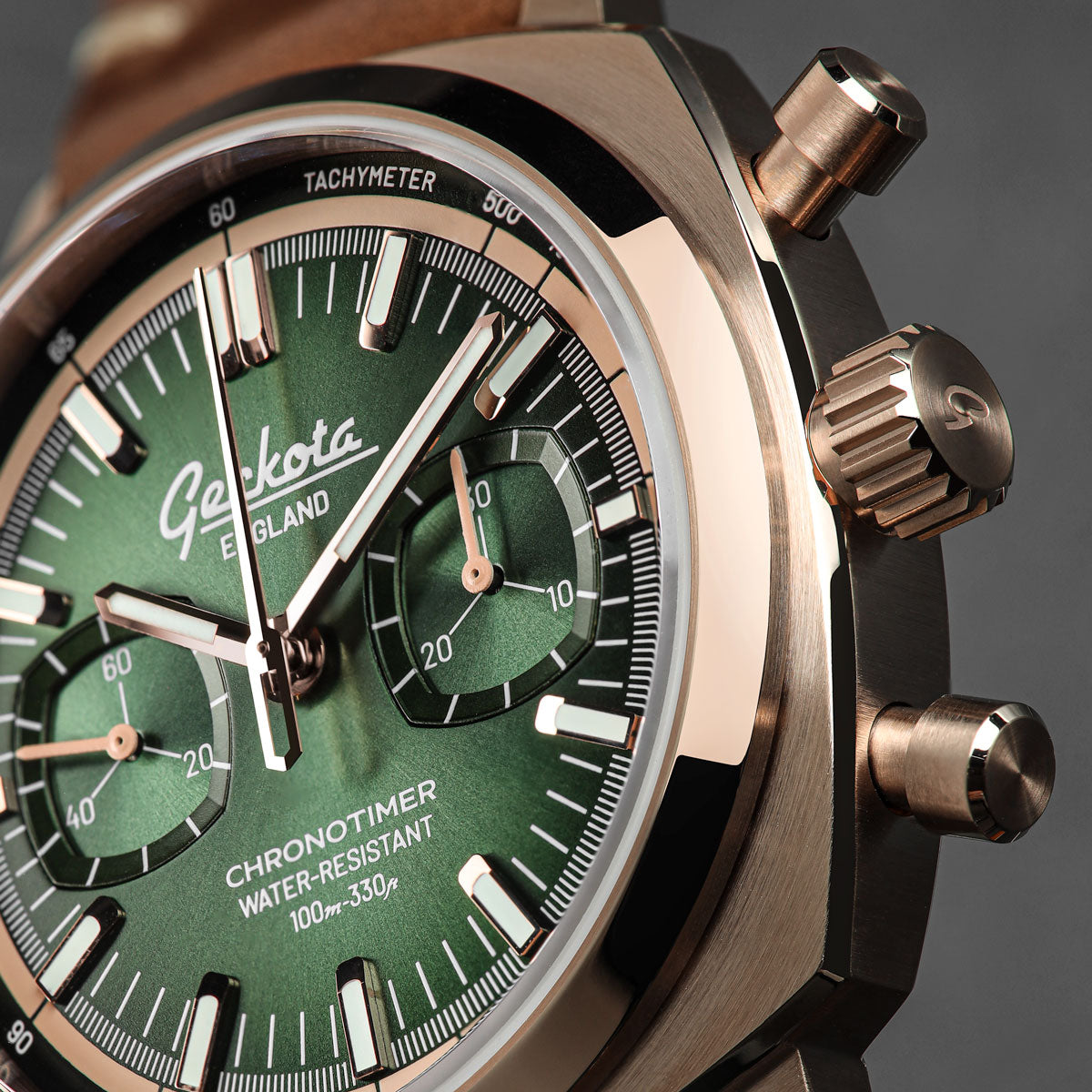 Classic Chronotimer Watch Empire Green - Geckota Classic Chronotimer Watch Empire Green - Geckota
