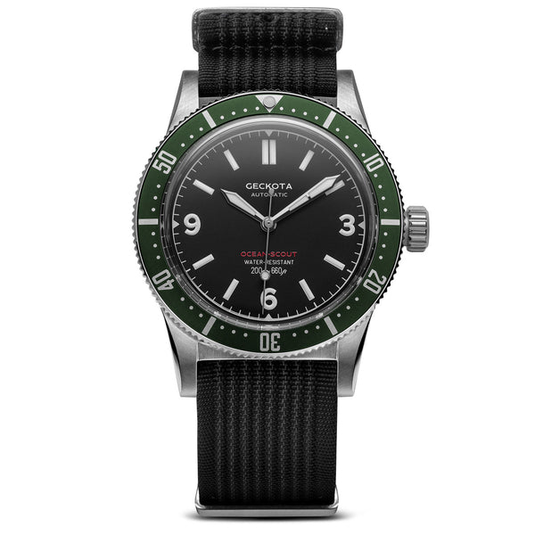 Ocean-Scout Dive Watch Emerald Green - Geckota